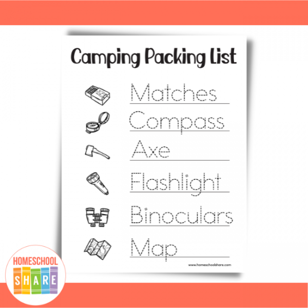 Campsite Dramatic Play Printables - Homeschool Share