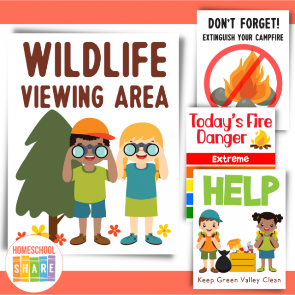 Campsite Dramatic Play Printables - Homeschool Share