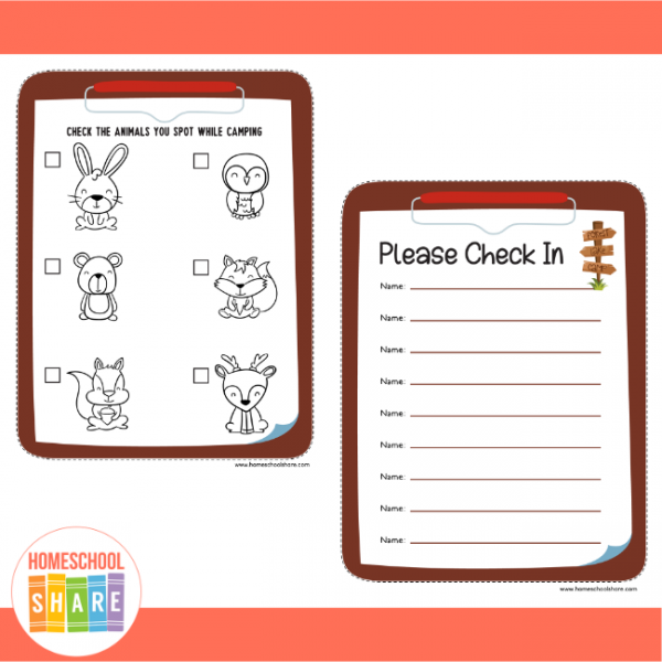 Campsite Dramatic Play Printables - Homeschool Share