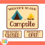 Campsite Dramatic Play Printables - Homeschool Share