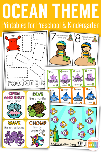 Ocean Animals Preschool Activities - Homeschool Share