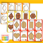 Camping Shapes Go Fish Printable Cards - Homeschool Share