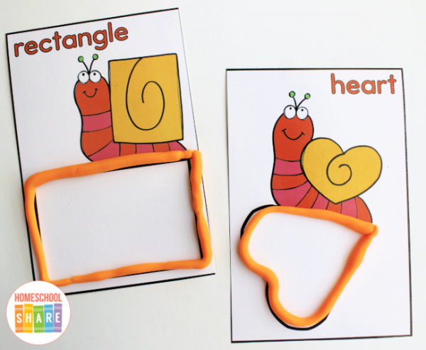 Snail Shape Playdough Mats - Homeschool Share