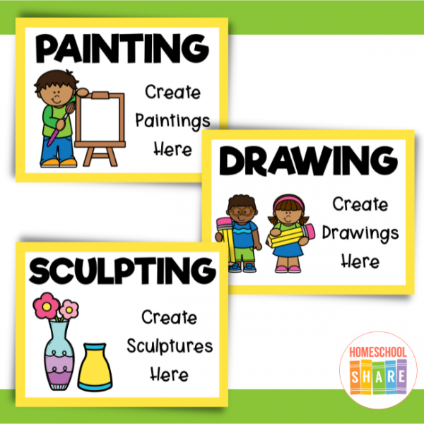 Art Studio Dramatic Play - Homeschool Share