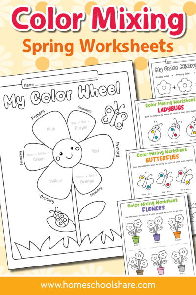 Color Mixing Worksheets (free!) - Homeschool Share
