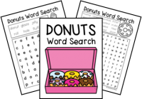 Donut Word Search - Homeschool Share