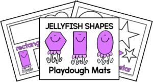 Jellyfish Shape Playdough Mats (free printable!) - Homeschool Share