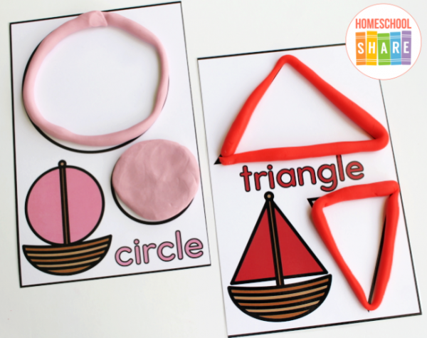 Boat Shape Playdough Mats - Homeschool Share