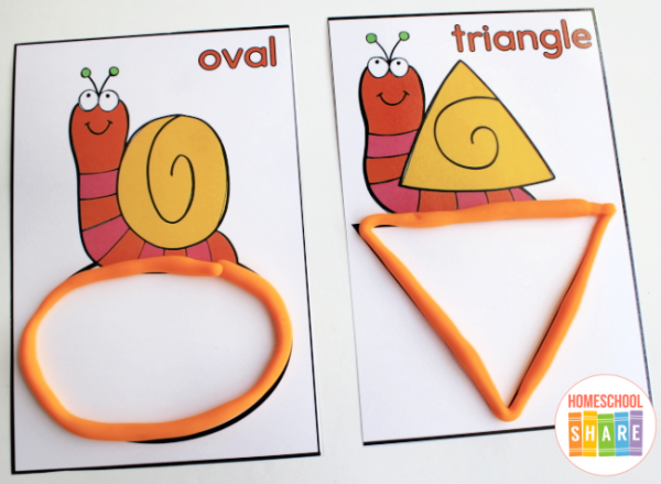 Snail Shape Playdough Mats - Homeschool Share