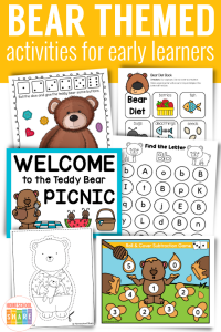 Bear Activities for Preschoolers (and Kindergarteners) - Homeschool Share