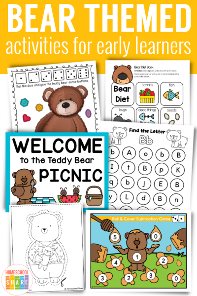 Bear Activities for Preschoolers (and Kindergarteners) - Homeschool Share
