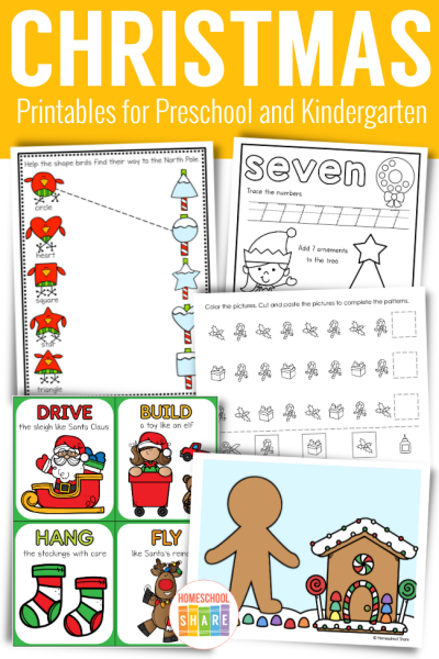 Christmas Printables for Preschoolers - Homeschool Share