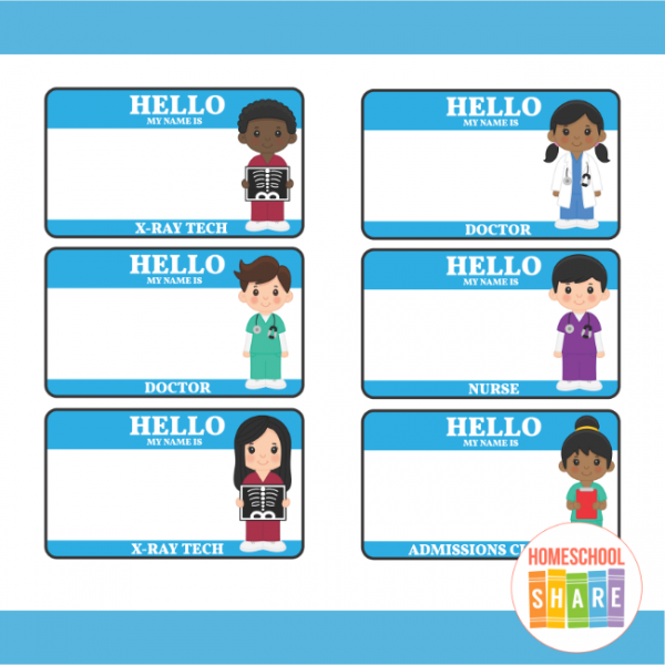 Hospital Dramatic Play (free printables!) - Homeschool Share