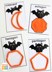 Bat Shape Playdough Mats - Homeschool Share