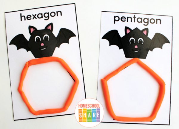 Bat Shape Playdough Mats - Homeschool Share