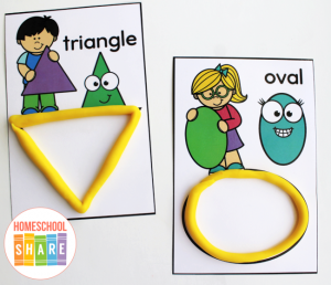 Free Printable Shape Playdough Mats - Homeschool Share