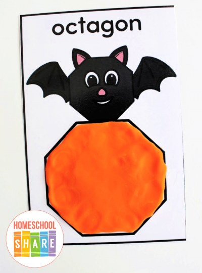 Bat Shape Playdough Mats - Homeschool Share