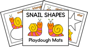 Snail Shape Playdough Mats - Homeschool Share