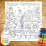 Printable Christmas Activity: Color a 3D Scene - Homeschool Share