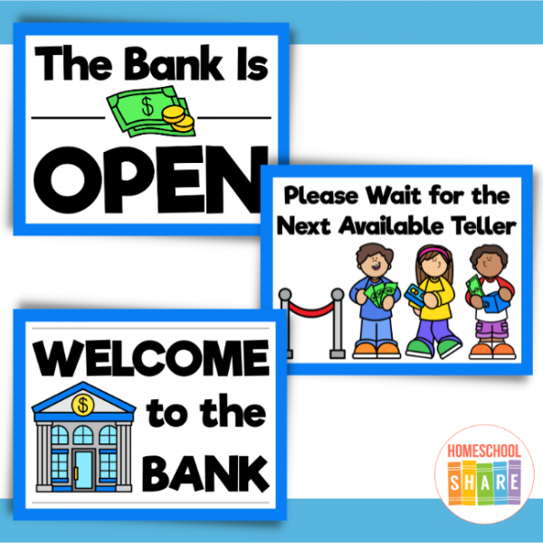 Bank Dramatic Play - Homeschool Share