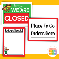 Pizza Shop Dramatic Play - Homeschool Share