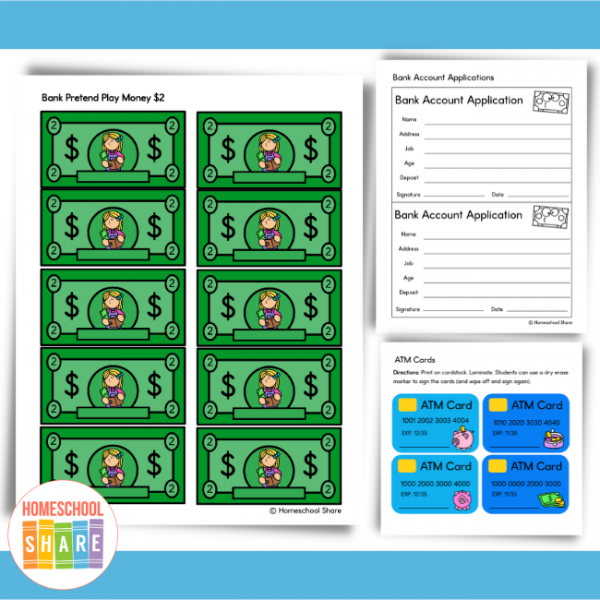 Bank Dramatic Play - Homeschool Share