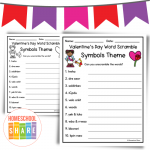 Valentine Word Scramble - Homeschool Share