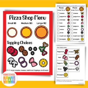 Pizza Shop Dramatic Play - Homeschool Share