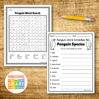 Penguin Worksheets (free printables!) - Homeschool Share
