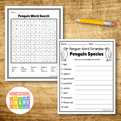 Penguin Worksheets (free printables!) - Homeschool Share