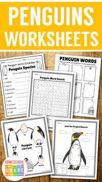 Penguin Worksheets (free printables!) - Homeschool Share