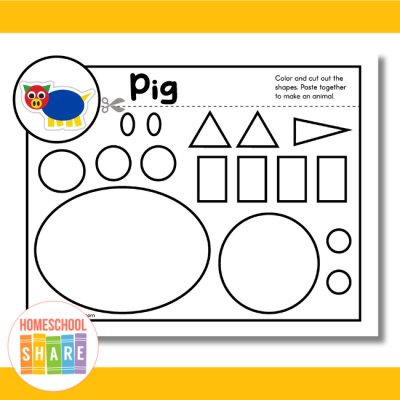 Animal Shape Crafts - Homeschool Share