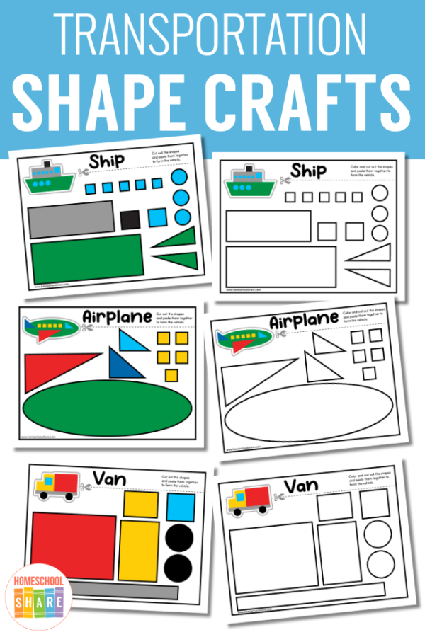 Free Printable Transportation Crafts - Homeschool Share