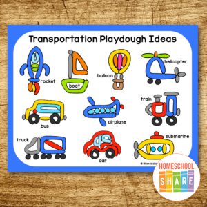 Printable Playdough Idea Pages - Homeschool Share