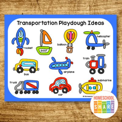 Printable Playdough Idea Pages - Homeschool Share